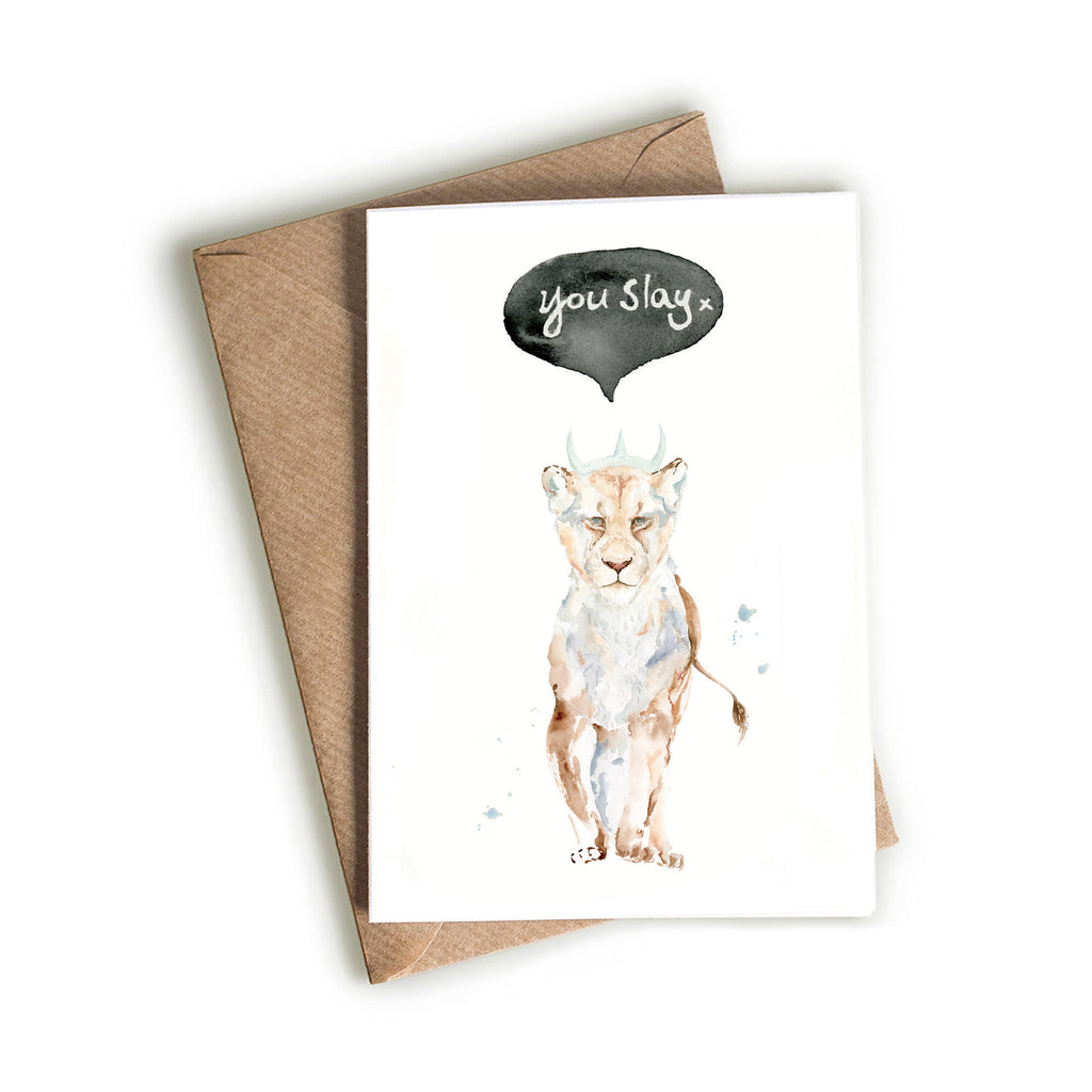 Lioness - You Slay Card – Easy Sunday Club